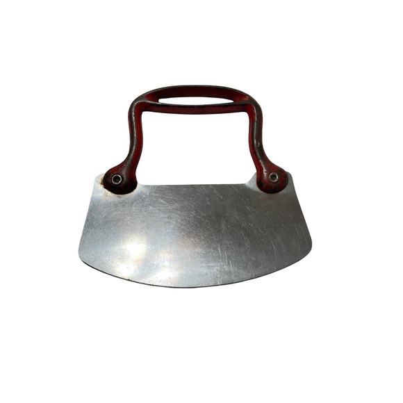 Kitchen | Vintage Stainless Steel Mezzaluna Chopper Herb Cutter Dough ...
